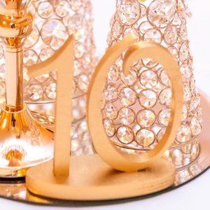 Handmade | Party Supplies | Gold Table Numbers 12 | Poshmark